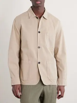 Portuguese Flannel Cotton-twill Chore Jacket - Neutrals