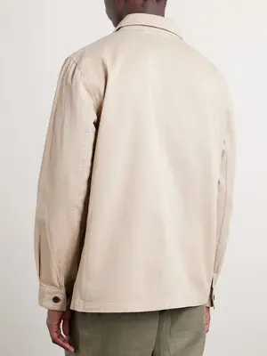 Portuguese Flannel Cotton-twill Chore Jacket - Neutrals