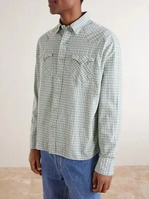 Polo Ralph Lauren Gingham Cotton-flannel Shirt - Green