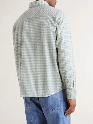Polo Ralph Lauren Gingham Cotton-flannel Shirt - Green