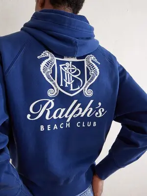 Polo Ralph Lauren Logo-print Cotton-blend Jersey Hoodie