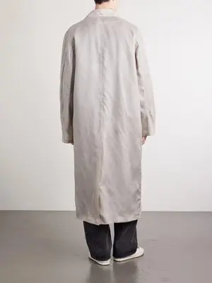 Our Legacy Waxed-twill Trench Coat - Gray