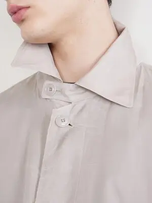 Our Legacy Waxed-twill Trench Coat - Gray