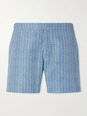 Orlebar Brown Bulldog Fate Printed Swim Shorts - Blue