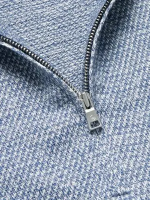Peter Millar Barlow Merino Wool, Linen And Cotton-blend Half-zip Sweater