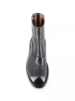 ALBERTO FASCIANI Leather Zip Boots