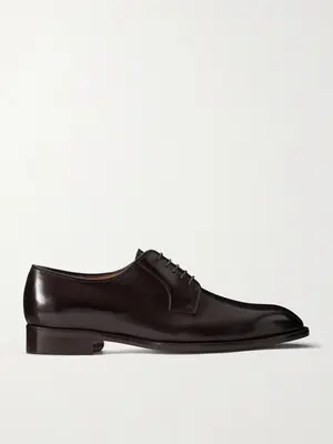 Mr P. Leather Derby Shoes - Brown