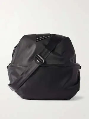 MASTER-PIECE CO Cocoon Leather-trimmed Recycled Nylon Weekend Bag - Black