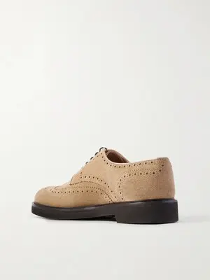 Mr P. Suede Brogues - Neutrals