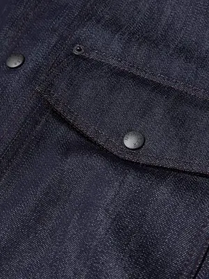 Moncler Corduroy-trimmed Denim Trucker Jacket