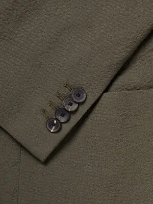 Mr P. Wool-blend Seersucker Suit Jacket