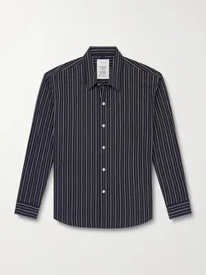 MFPEN Exact Striped Cotton-poplin Shirt
