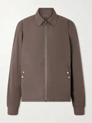 Rick Owens Organic Cotton-ripstop Blouson Jacket - Brown