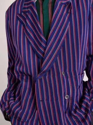 Dries Van Noten Double-breasted Striped Twill Blazer