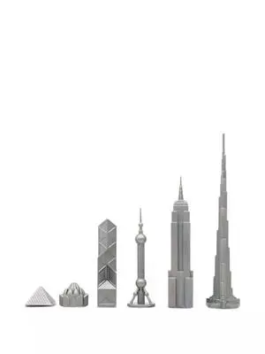 SKYLINE CHESS World Icons Chess Set - Silver