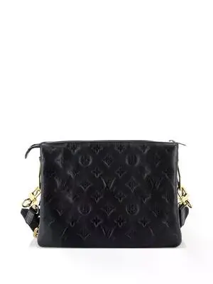LOUIS VUITTON Coussin Pm Crossbody Bag Monogram Embossed Lambskin - Black
