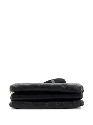 LOUIS VUITTON Coussin Pm Crossbody Bag Monogram Embossed Lambskin - Black