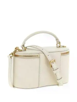 Valentino Garavani Vlogo Grain-leather Mini Vanity Bag - Neutrals