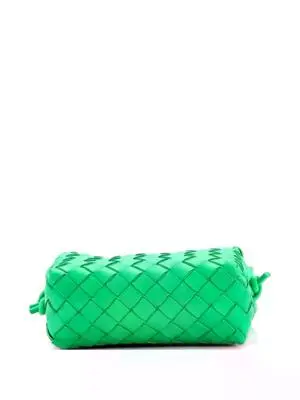 Bottega Veneta Loop Intrecciato Nappa Mini Crossbody Bag - Green