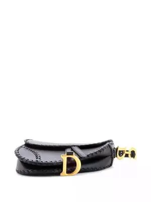 Dior Saddle Handbag With Whipstitch Leather Strap