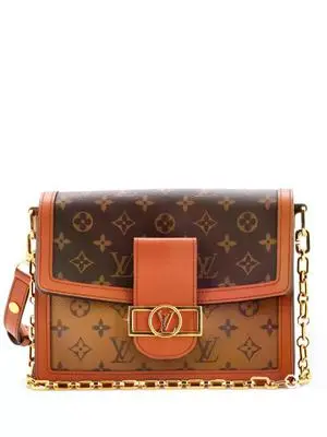LOUIS VUITTON Dauphine Reverse Monogram Canvas Mm Shoulder Bag
