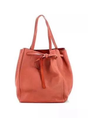 Celine Phantom Tie Cabas Medium Tote - Red