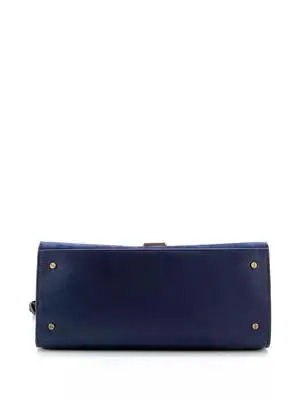 Saint Laurent Cassandra Top Handle Medium Shoulder Bag - Blue