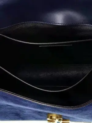 Saint Laurent Cassandra Top Handle Medium Shoulder Bag - Blue