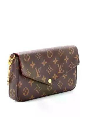 LOUIS VUITTON Felicie Pochette Monogram Canvas - Brown