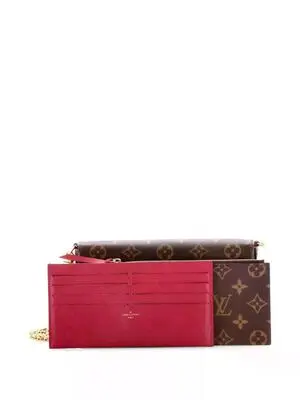 LOUIS VUITTON Felicie Pochette Monogram Canvas - Brown