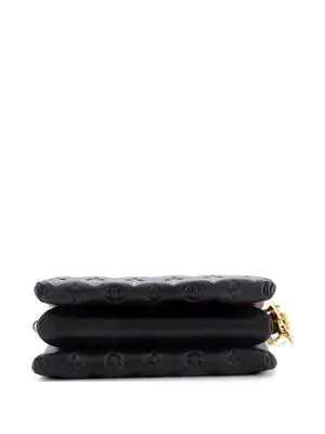 LOUIS VUITTON Coussin Pm Crossbody Bag Monogram Embossed Lambskin - Black