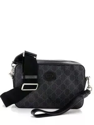 Gucci Interlocking G Patch Gg Coated Canvas Small Shoulder Bag