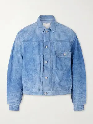 Visvim 102x Cropped Leather Jacket - Blue