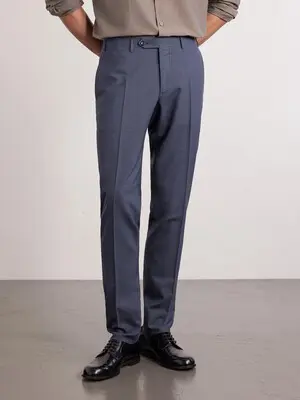 Canali Straight-leg Super 130s Wool Suit Trousers