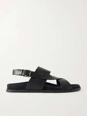 Dolce & Gabbana Buckled Leather Sandals - Black