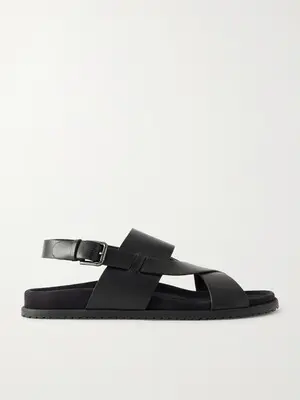 Dolce & Gabbana Buckled Leather Sandals - Black