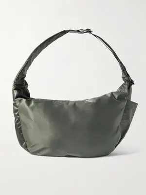 MASTER-PIECE CO Ark Leather-trimmed Nylon Shoulder Bag - Green