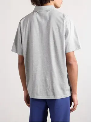 Peter Millar Excursionist Stretch-cotton And Modal-blend Polo Shirt - Gray