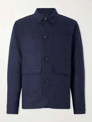 Mr P. Linen Overshirt - Blue