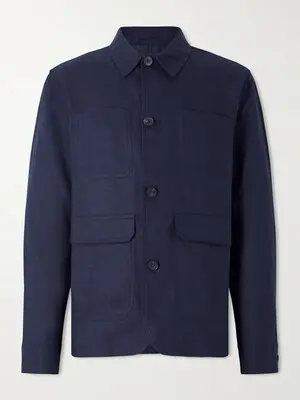 Mr P. Linen Overshirt - Blue