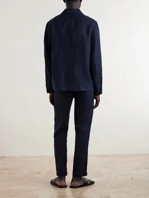 Mr P. Linen Overshirt - Blue