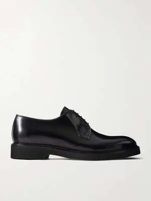 Mr P. Leather Derby Shoes - Black