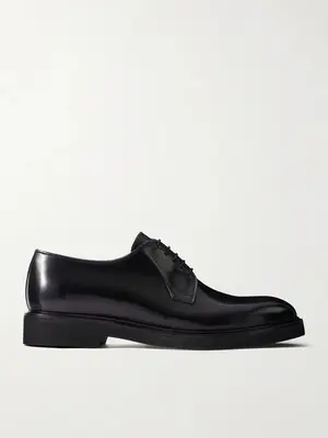 Mr P. Leather Derby Shoes - Black