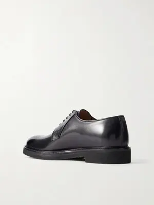 Mr P. Leather Derby Shoes - Black