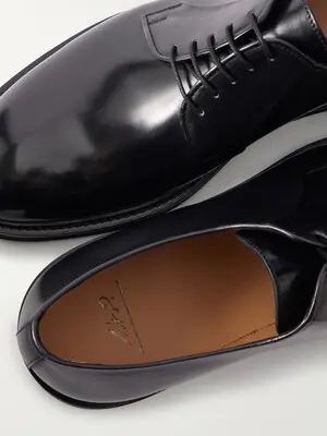 Mr P. Leather Derby Shoes - Black