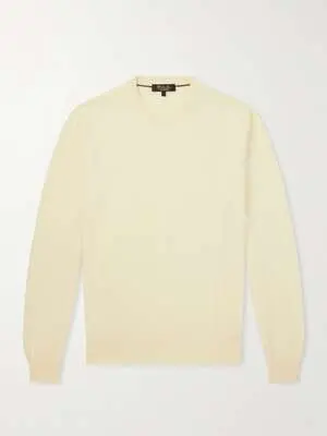 Loro Piana Slim-fit Baby Cashmere Sweater - Yellow