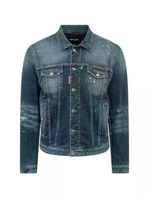 Dsquared2 Buttoned Denim Jacket - Blue