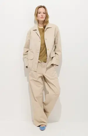 ALEX MILL Cotton Painter Jacket - Sand