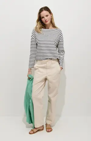 ALEX MILL Avignon Stripe Boat Neck Top