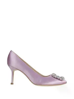 Manolo Blahnik 70mm Hangisi Pumps - Pink
